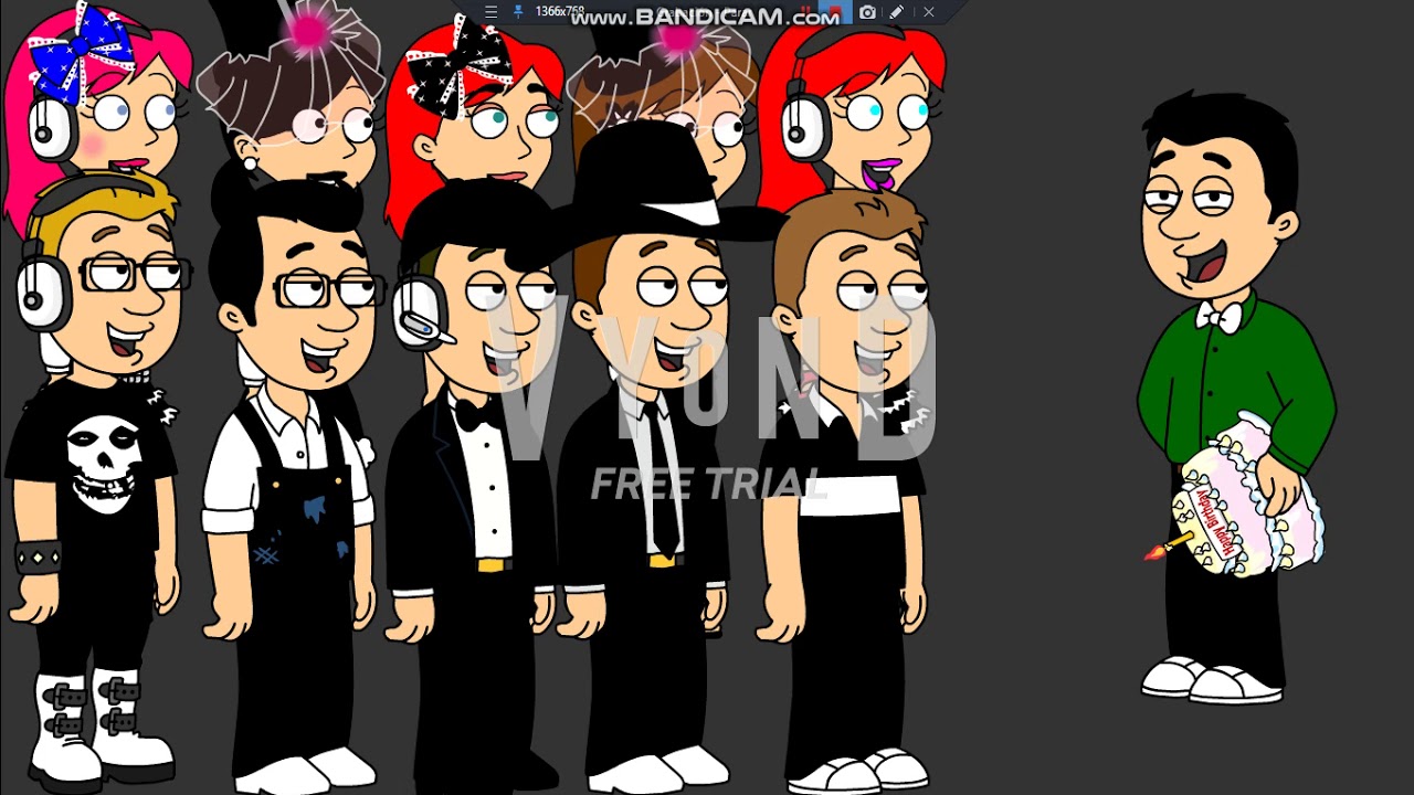 I celebrate my 16th birthday in front of my own Vyond pals - YouTube
