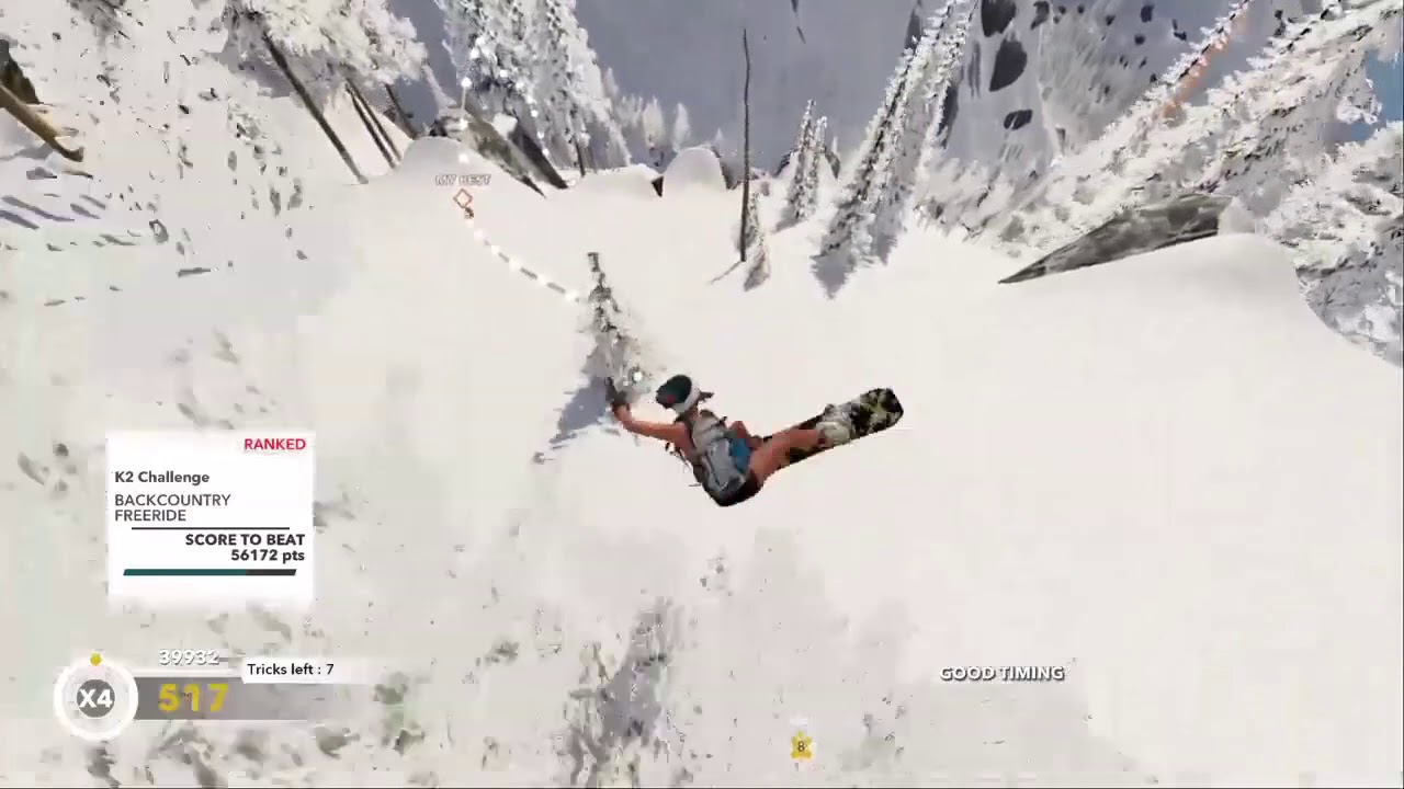 STEEP - K2 Challenge World Record Score 57,668 - YouTube