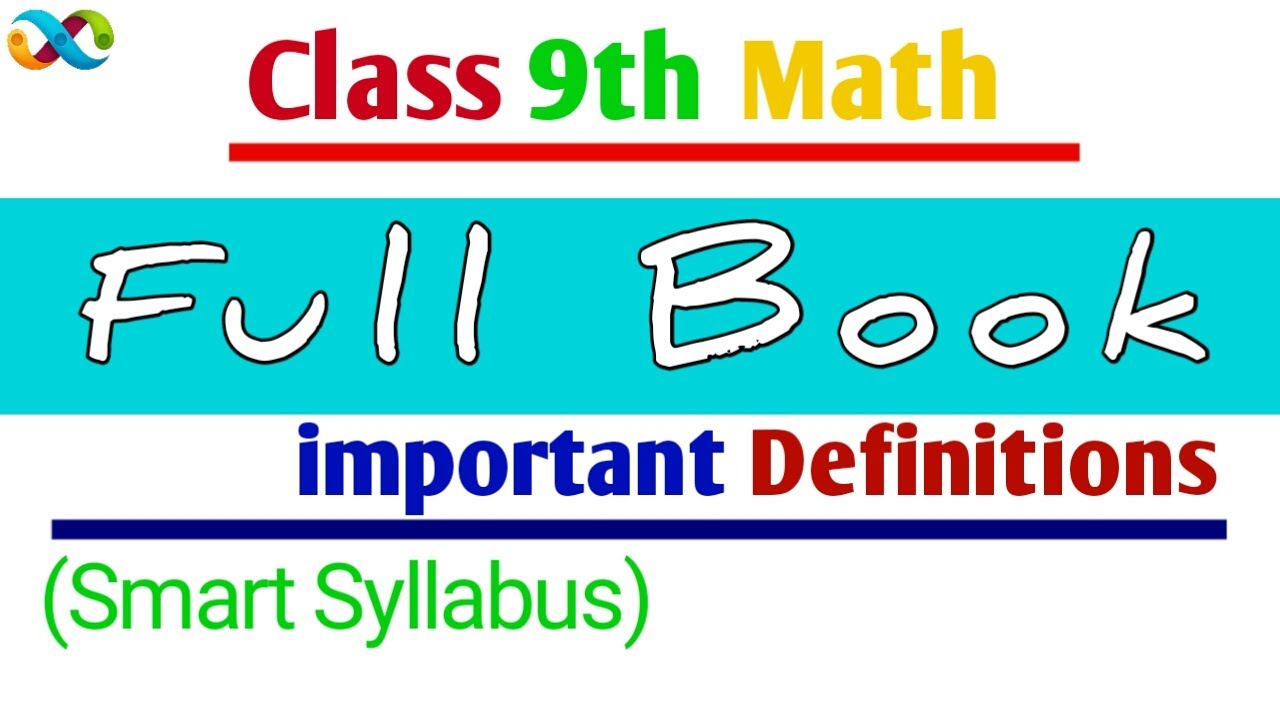 9th Class,Math,Important Definition,Smart Syllabus||Class 9 Math ...