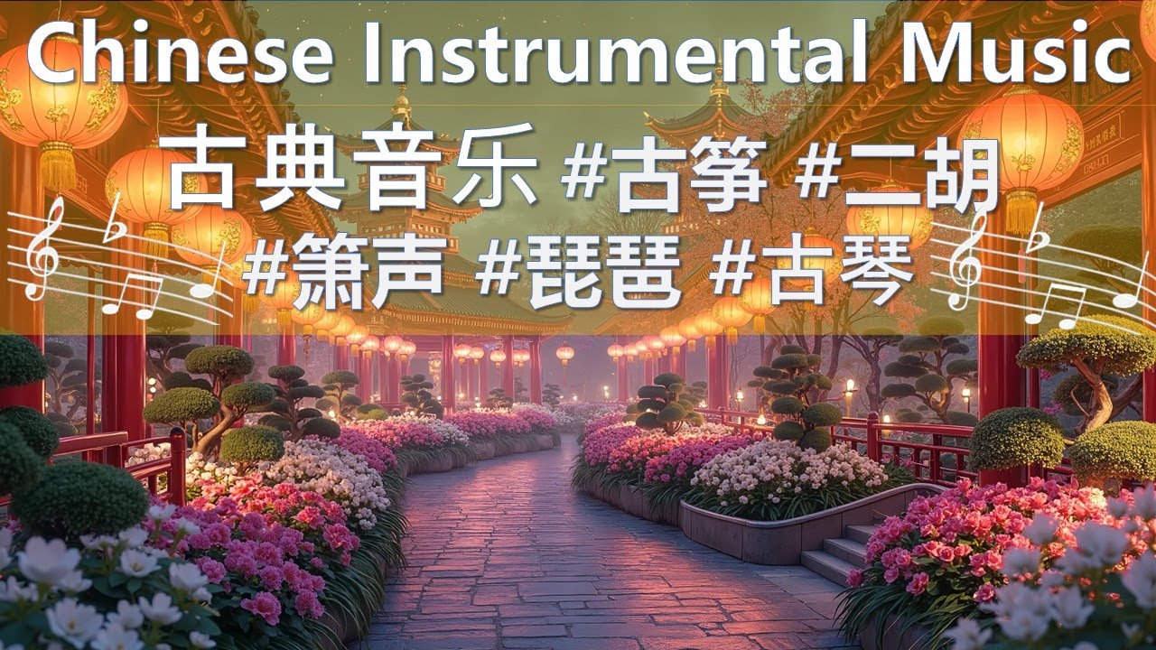 Traditional Chinese Music 中國古典音樂 。Ancient Melodies Beneath the Spring ...