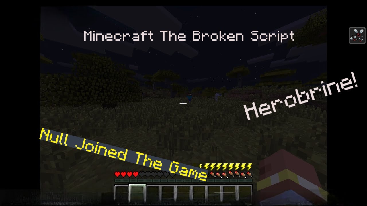 Minecraft The Broken Script: Lost World NULL OYUNA KATILDI HEROBRİNE ...