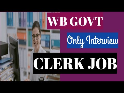 WB Govt clerk recruitment job vacancy 2024 . Clark job vacancy 2024 ...