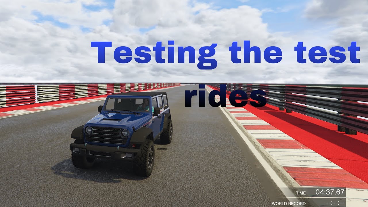 TESTING THE TEST RIDES - YouTube