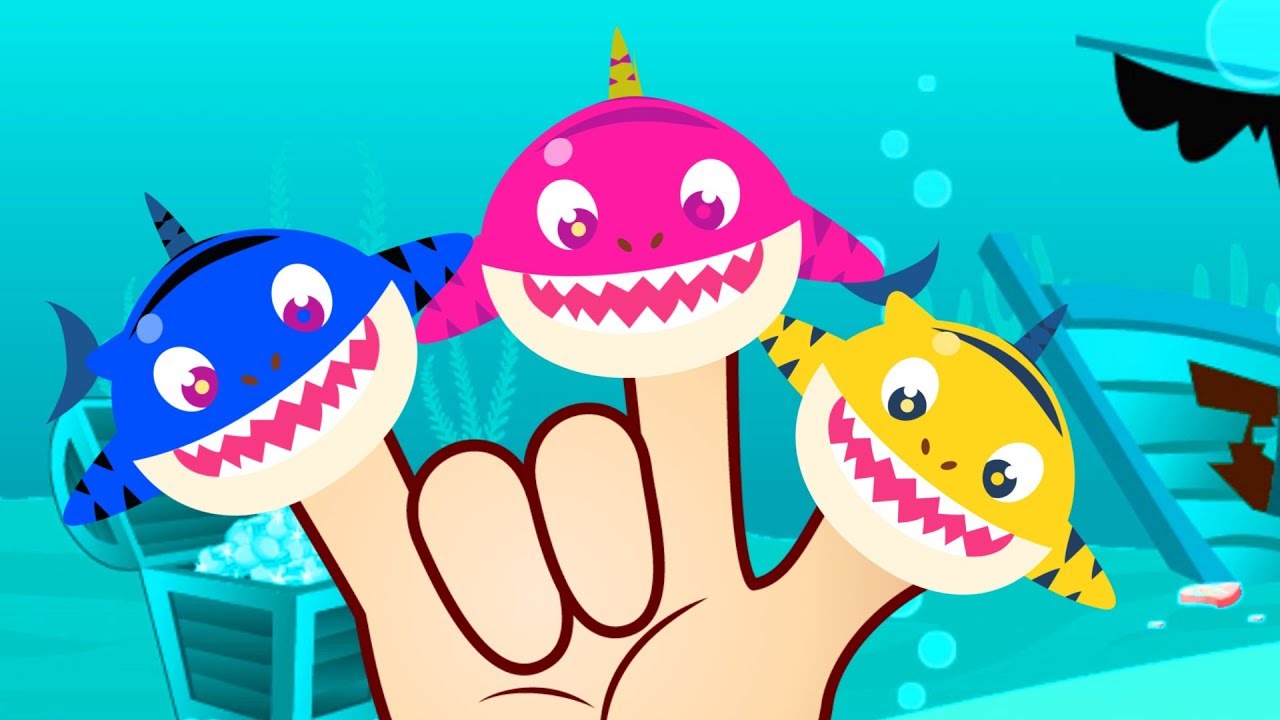 Mickey Mouse & Minnie Mouse with Finger Family Hungry Tiger Shark ...