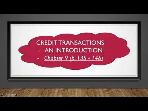 VCE Accounting - Unit 1 - Credit Transactions - Introduction - YouTube