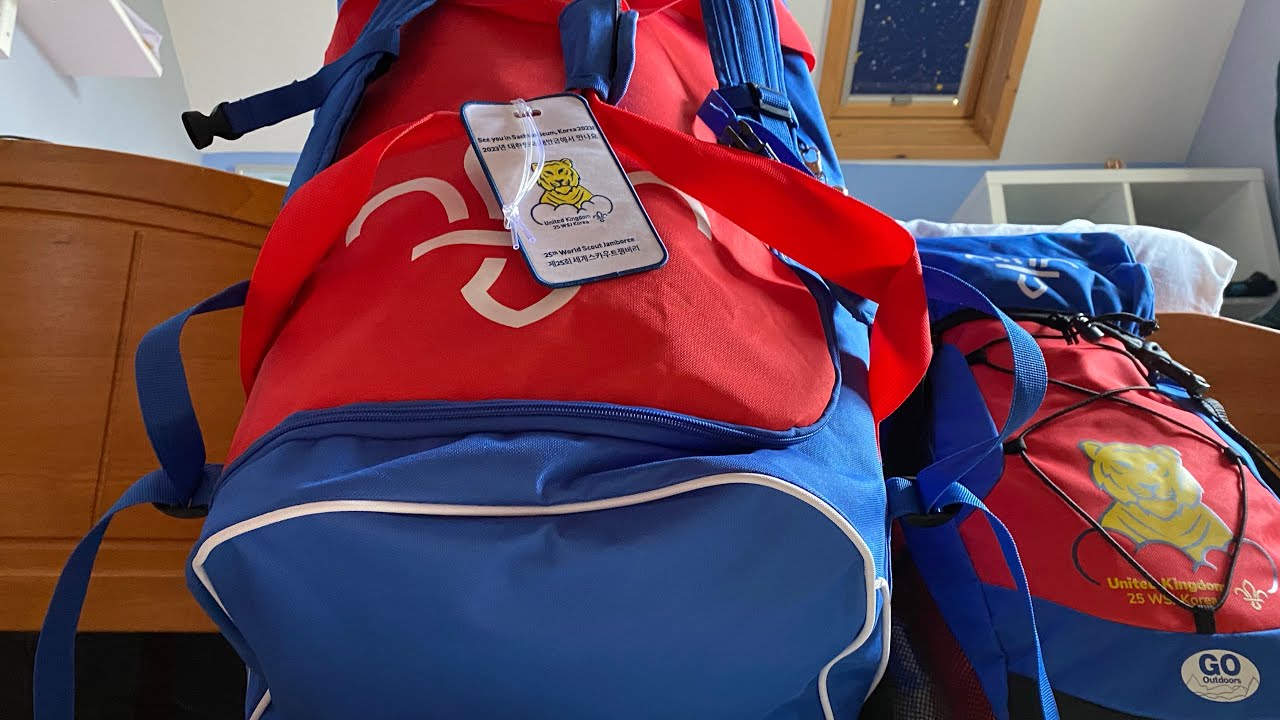 Bag is packed 9 days before I go to the 25th World Scout Jamboree in ...