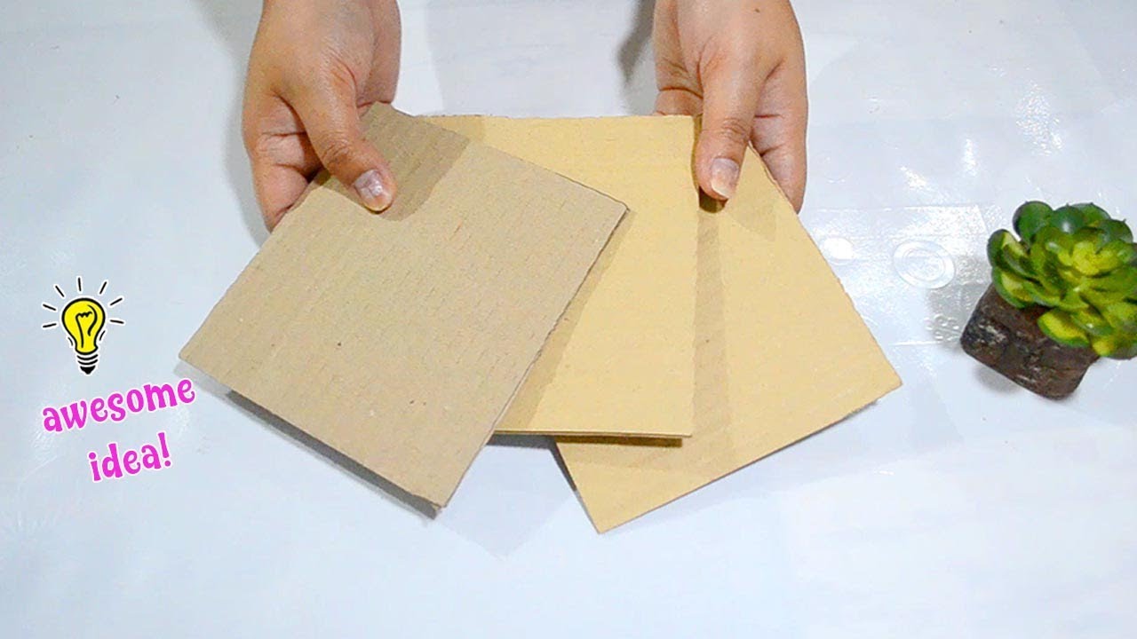 Super Easy Creative Cardboard Idea!! Awesome Cardboard Idea to Spruce ...