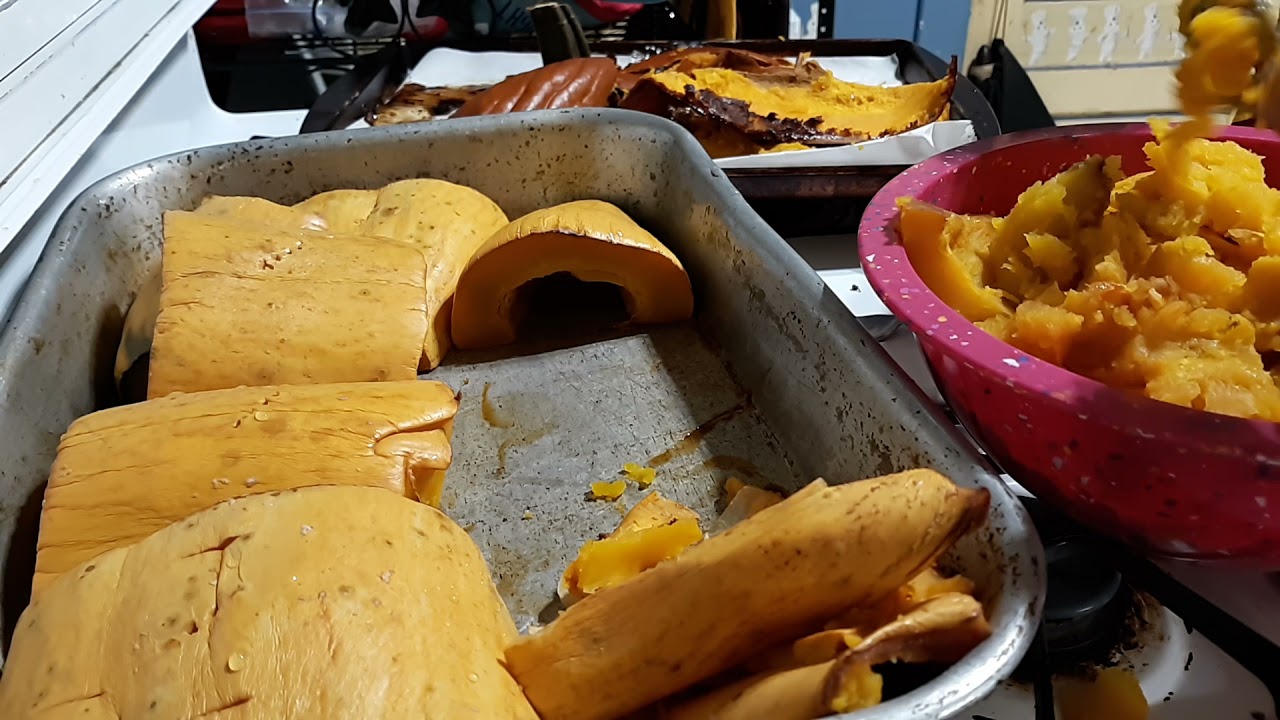 Cooking my Candy Roaster Cherokee Squash and Pie Pumpkin pt 2 So Sweet ...