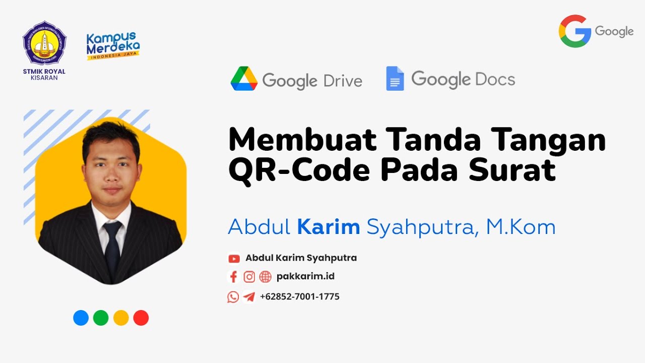 Membuat Tanda Tangan QR-Code Pada Surat - YouTube