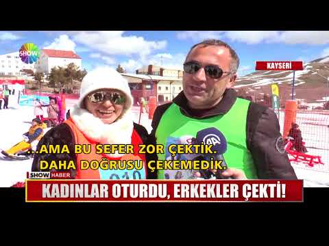 Kadınlar oturdu, erkekler çekti!
