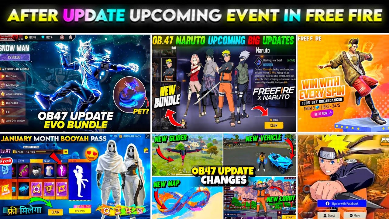 NEXT EVO BUNDLE FULL REVIEW 🤯🔥| FREE FIRE X NARUTO COLLABO | FREE FIRE ...