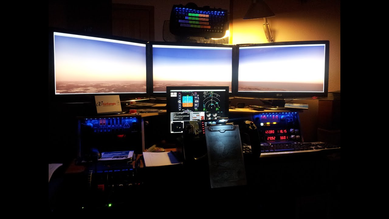 MICROSOFT FLIGHT SIMULATOR X: HOME COCKPIT - YouTube