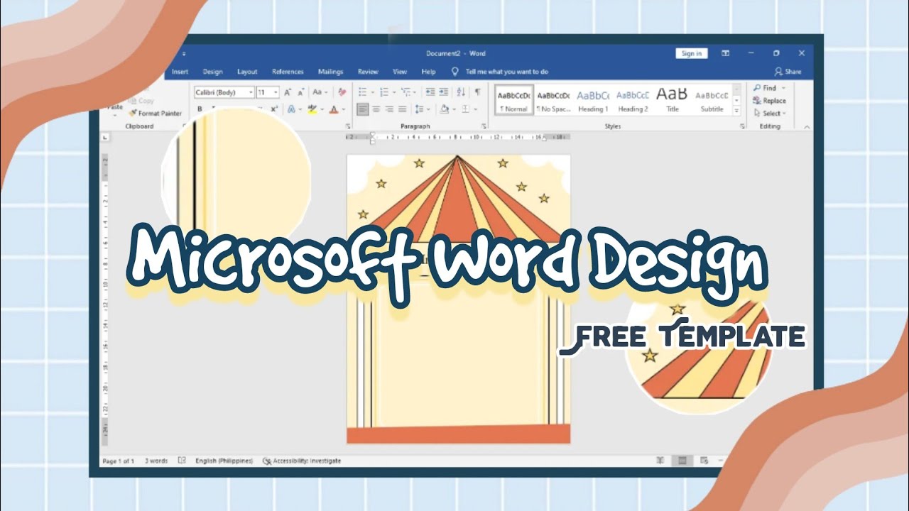 [2] AESTHETIC RETRO DESIGN on Microsoft Word (Free Template) | Ms Word ...
