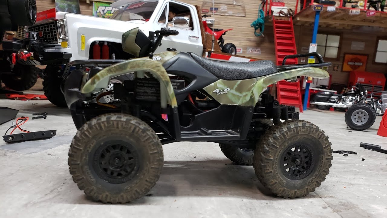Axial scx24/quad conversion - YouTube