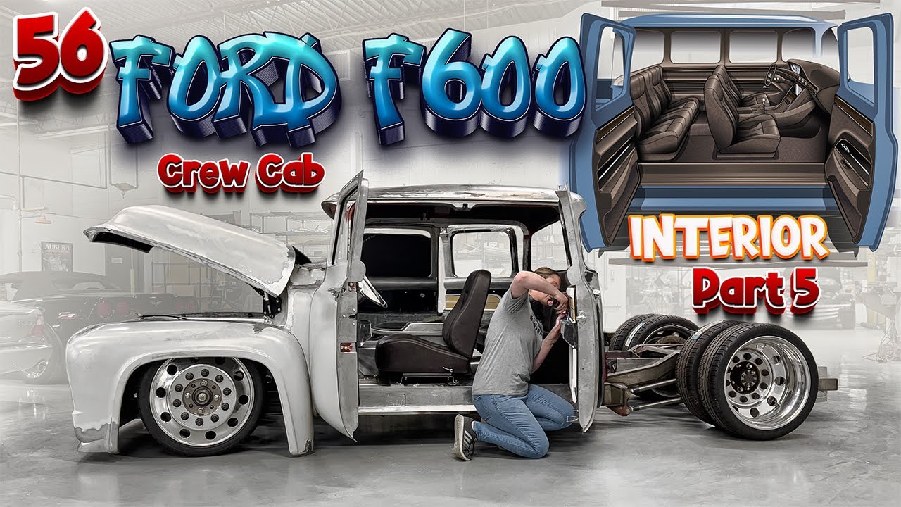Cabin Couture: 56 F600 Crew Cab Custom Interior Build (Ep.5) - YouTube