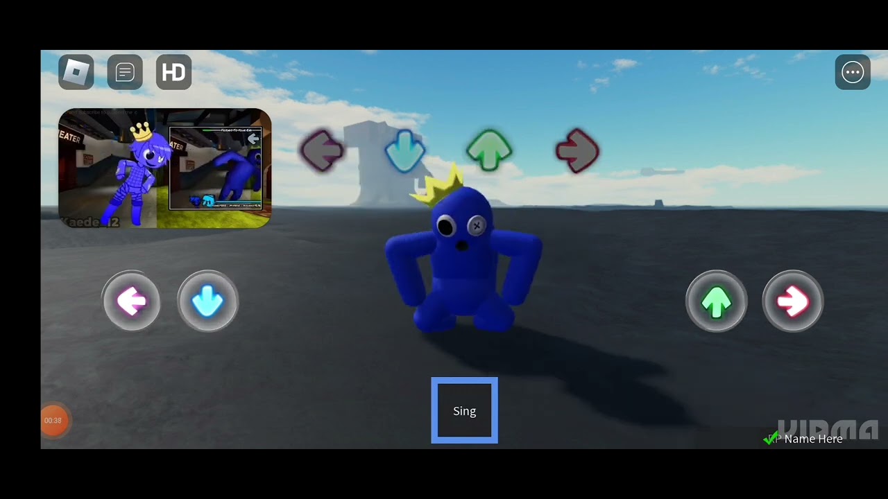 blue fnf 3D VS blue fnf 2D - YouTube