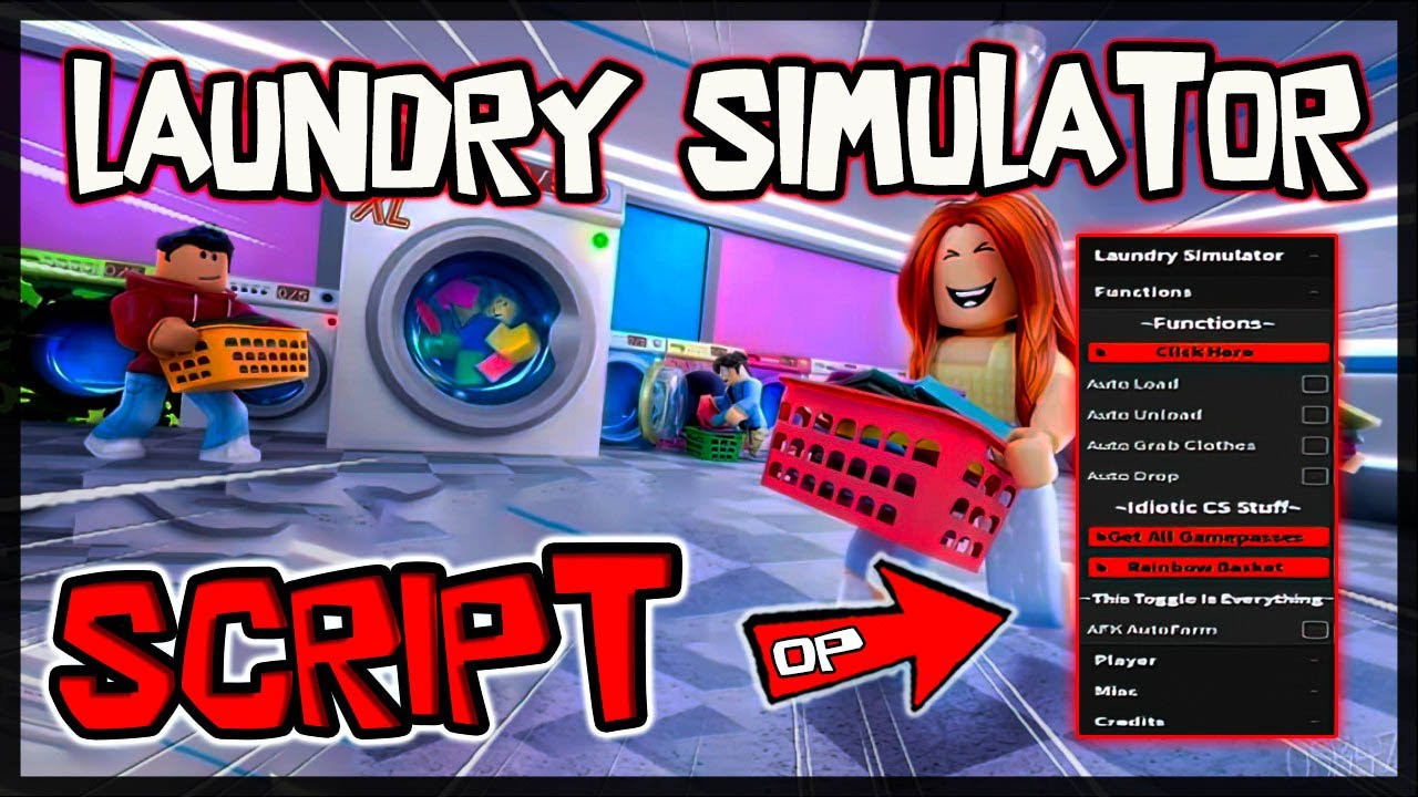 VERY OP | Best Laundry Simulator Script ️ Get OP Scripts - YouTube