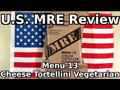US MRE Menu 13 - Cheese Tortellini Vegetarian (2010)