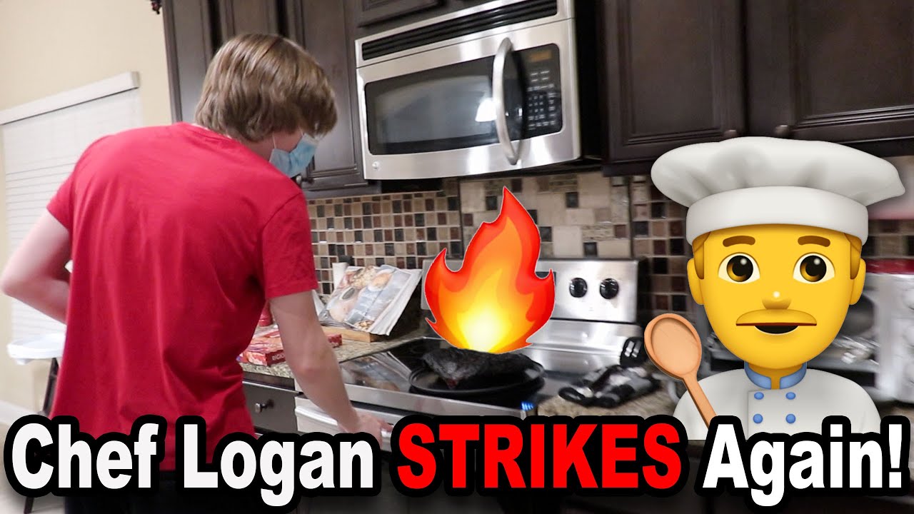 Chef Logan STRIKES Again!!! *BTS* - YouTube