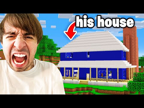 Fooling My Friend With His REAL HOUSE in Minecraft