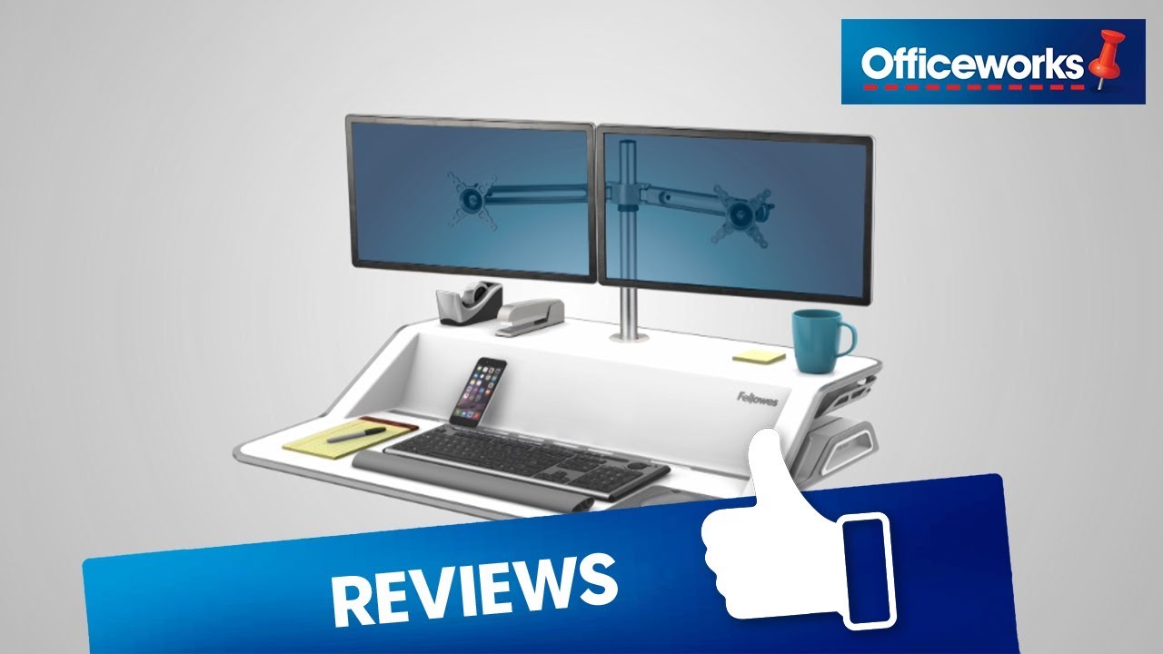 Fellowes Lotus Dual Monitor Arm - YouTube
