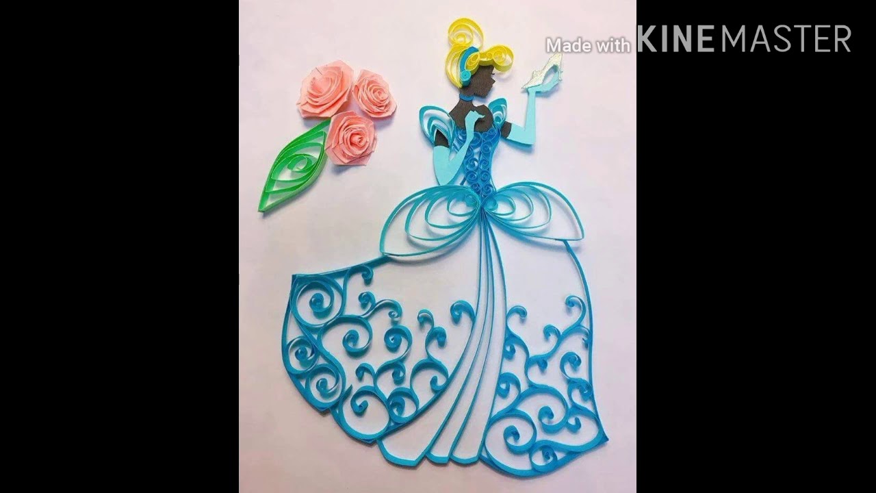 Paper Quilling Art Disney Princess | credits to the owner - YouTube