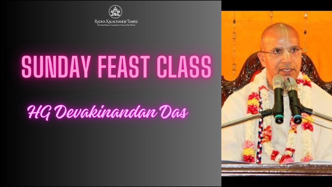 Sunday Feast | Devakinandan Das | October 6th, 2024 - YouTube