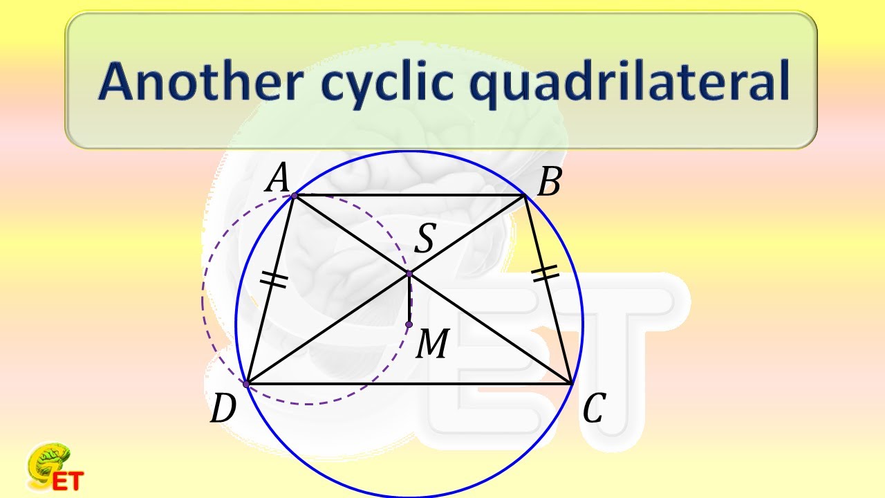 Another cyclic quadrilateral. 【FunMath, 8th grade – 68】 - YouTube