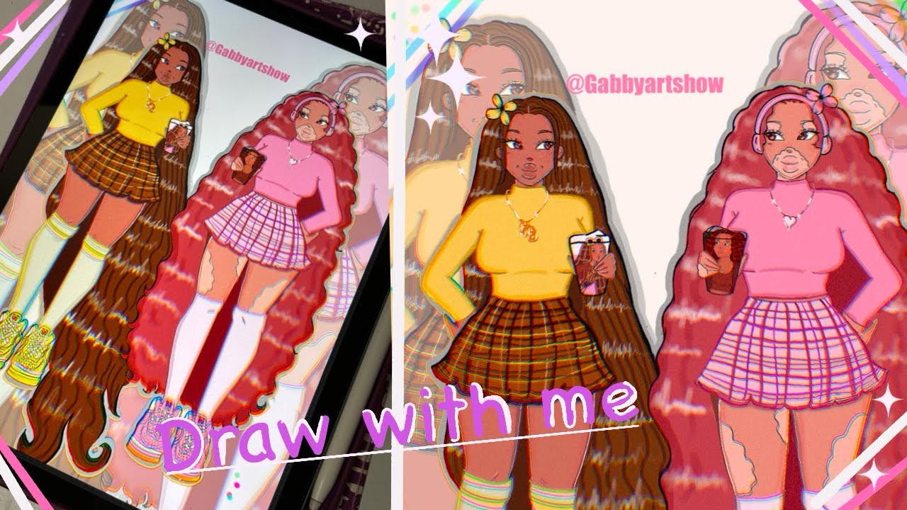 Draw with me creating new oc characters - YouTube