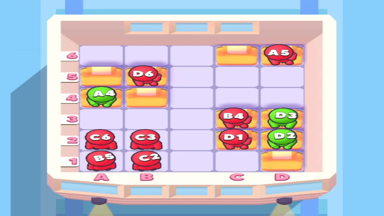 Seat Jam 3D - All Levels Gameplay Android,ios Levels 1-8 - YouTube