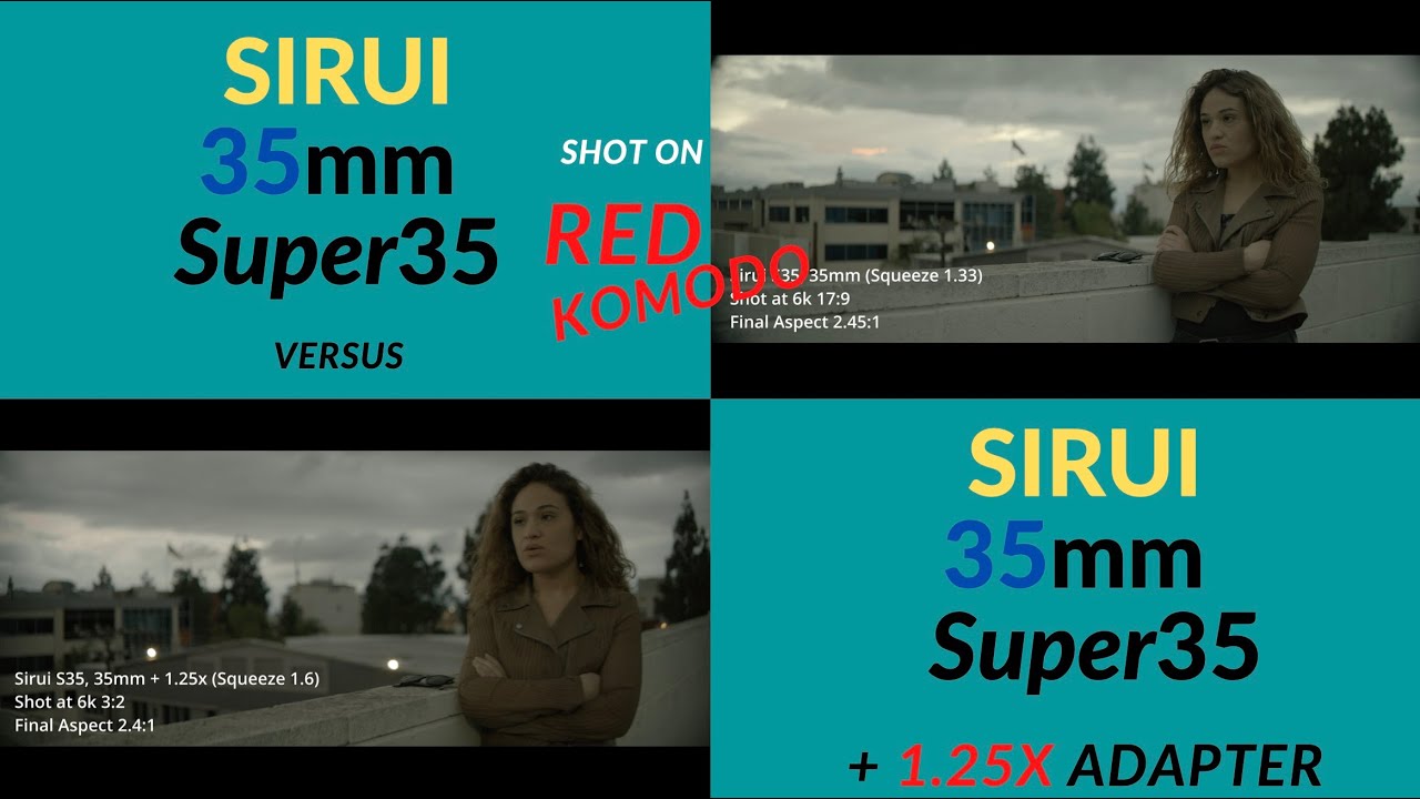 SIRUI 35mm S35 (Super 35) versus SIRUI 35mm S35 with 1.25x Anamorphic ...