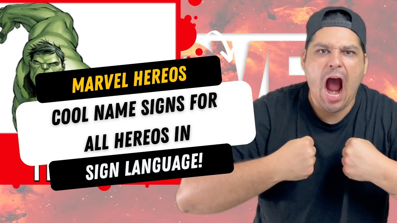 Name Signs for Marvel Hereos in Sign Language! - YouTube
