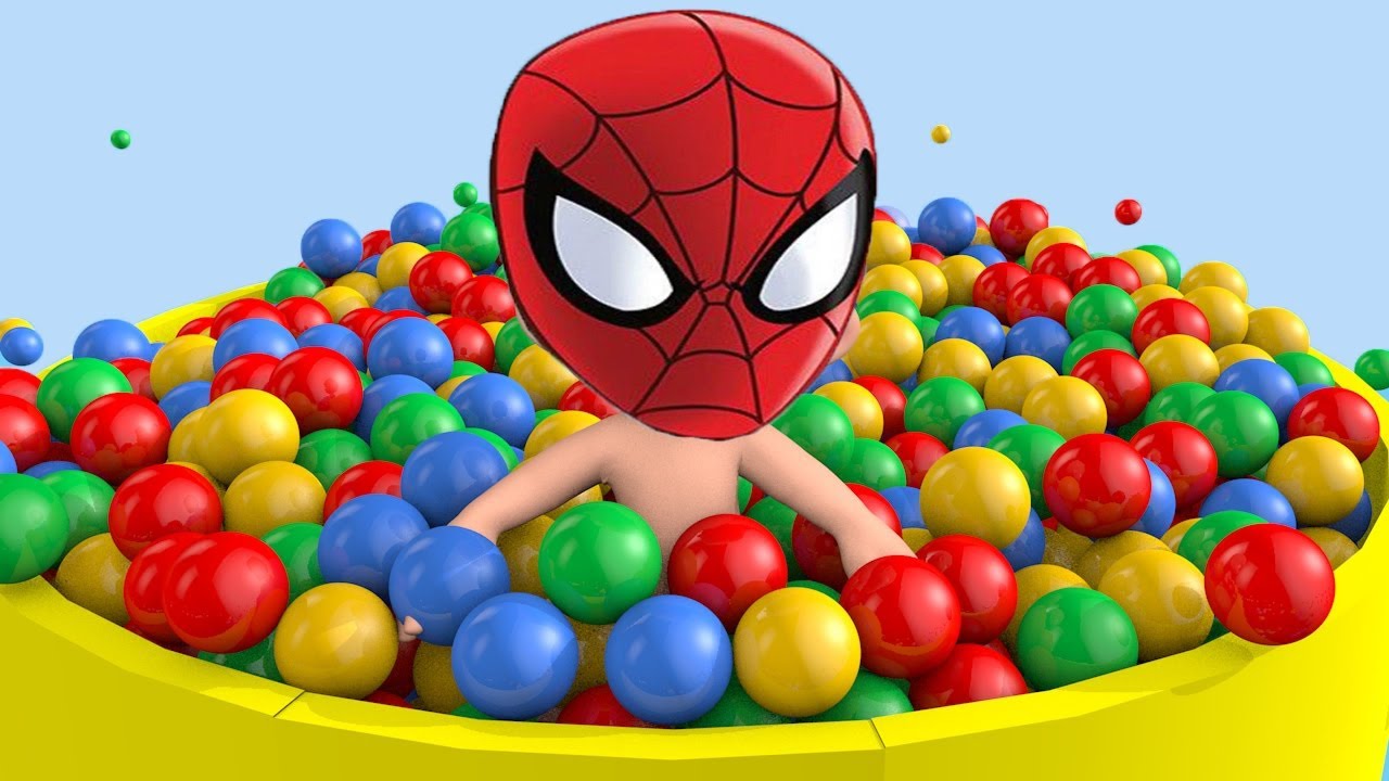 Learn colors with Baby and balls, Songs Finger Family and Nursery ...