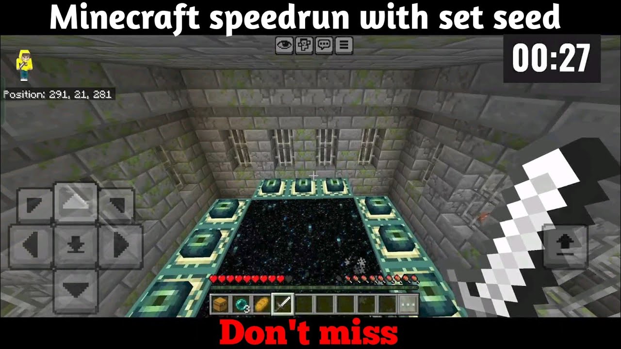 Minecraft fastest speed run in 1.21 - YouTube