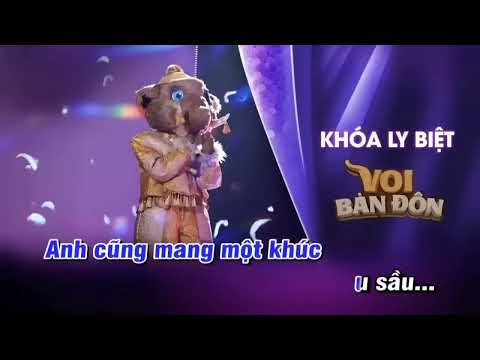 Karaoke Khoá Ly Biệt - Tone Nam