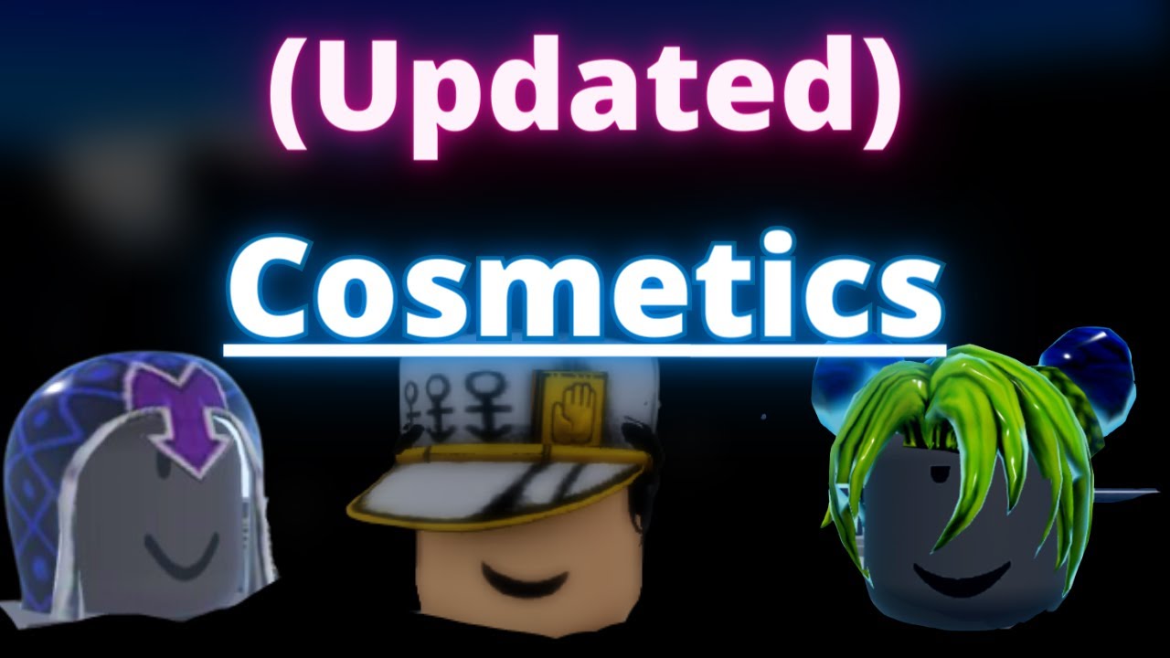 [YBA] All COSMETICS in the game (UPDATED) - YouTube