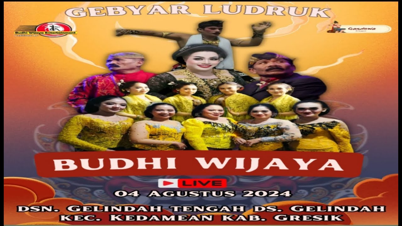 Ludruk Budhi Wijaya live Glindah Tengah Kedamean Gresik. - YouTube