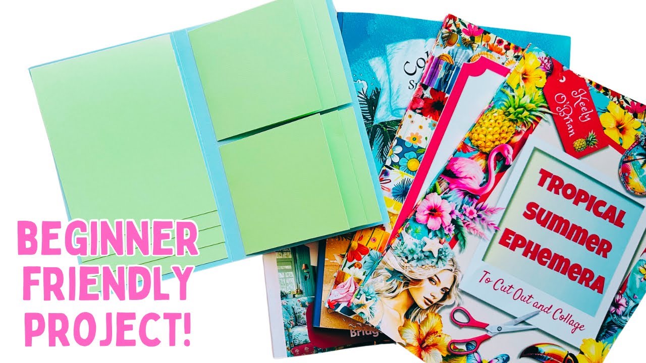 🌟Super Easy Waterfall Collage Book😎 Beginner Friendly! Step by Step ...