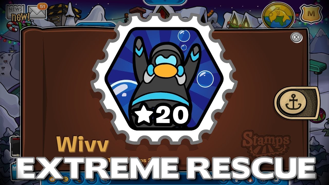 Club Penguin Extreme Rescue Stamp Puffle Rescue - YouTube