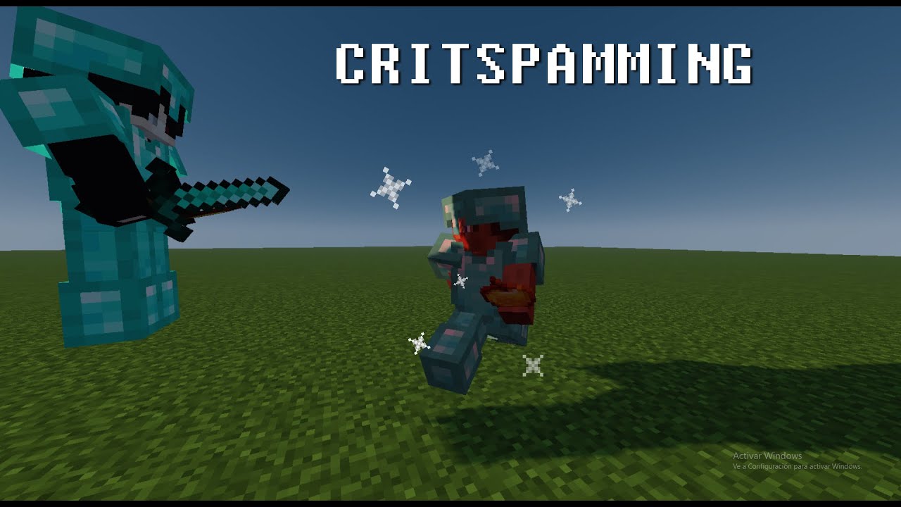 Crit spamming in Minecraft PVP Legacy - YouTube