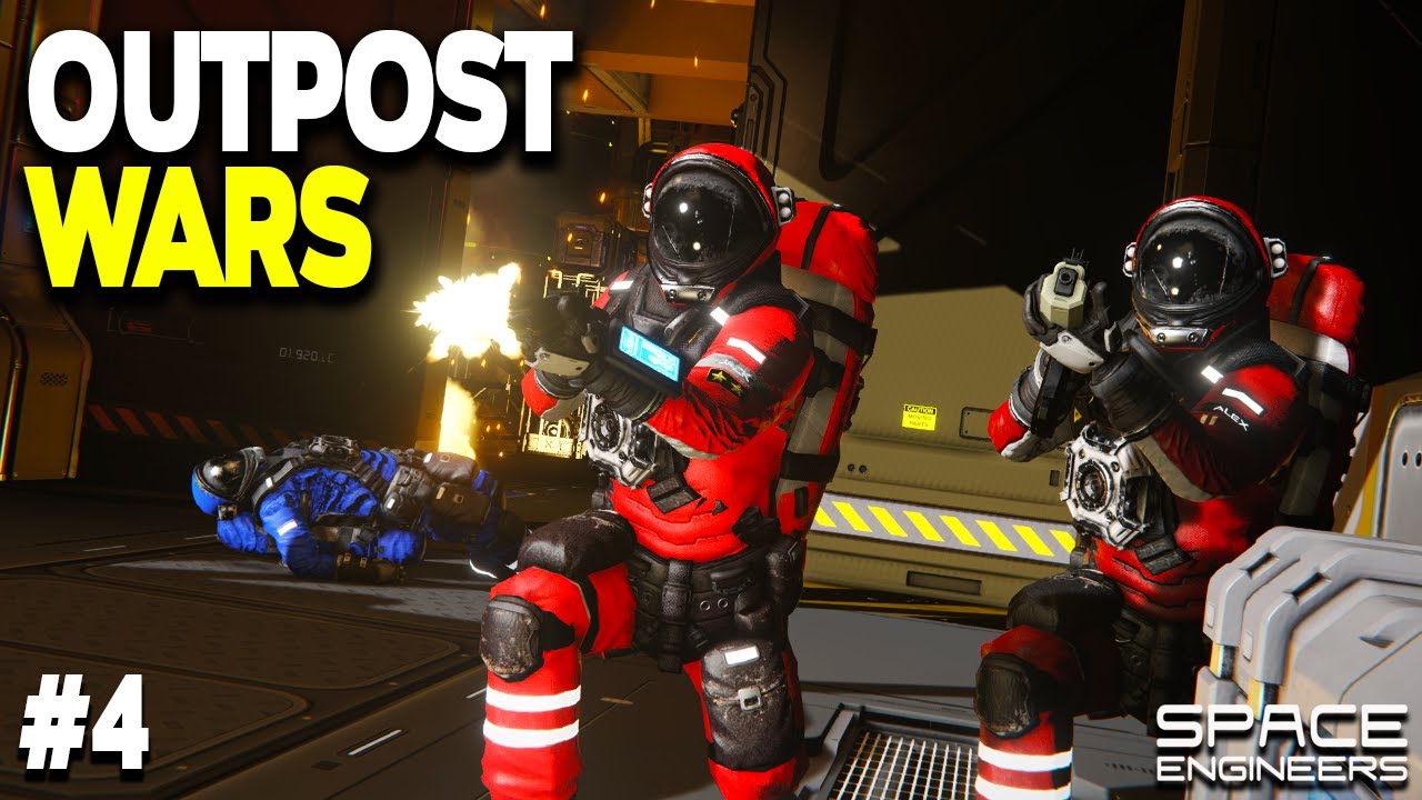 STATION BATTLE! - Space Engineers: OUTPOST WARS - Ep #4 - YouTube