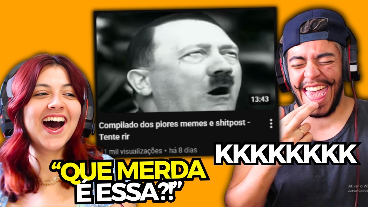 Compilado dos piores memes e shitpost - Tente rir | REACT - YouTube