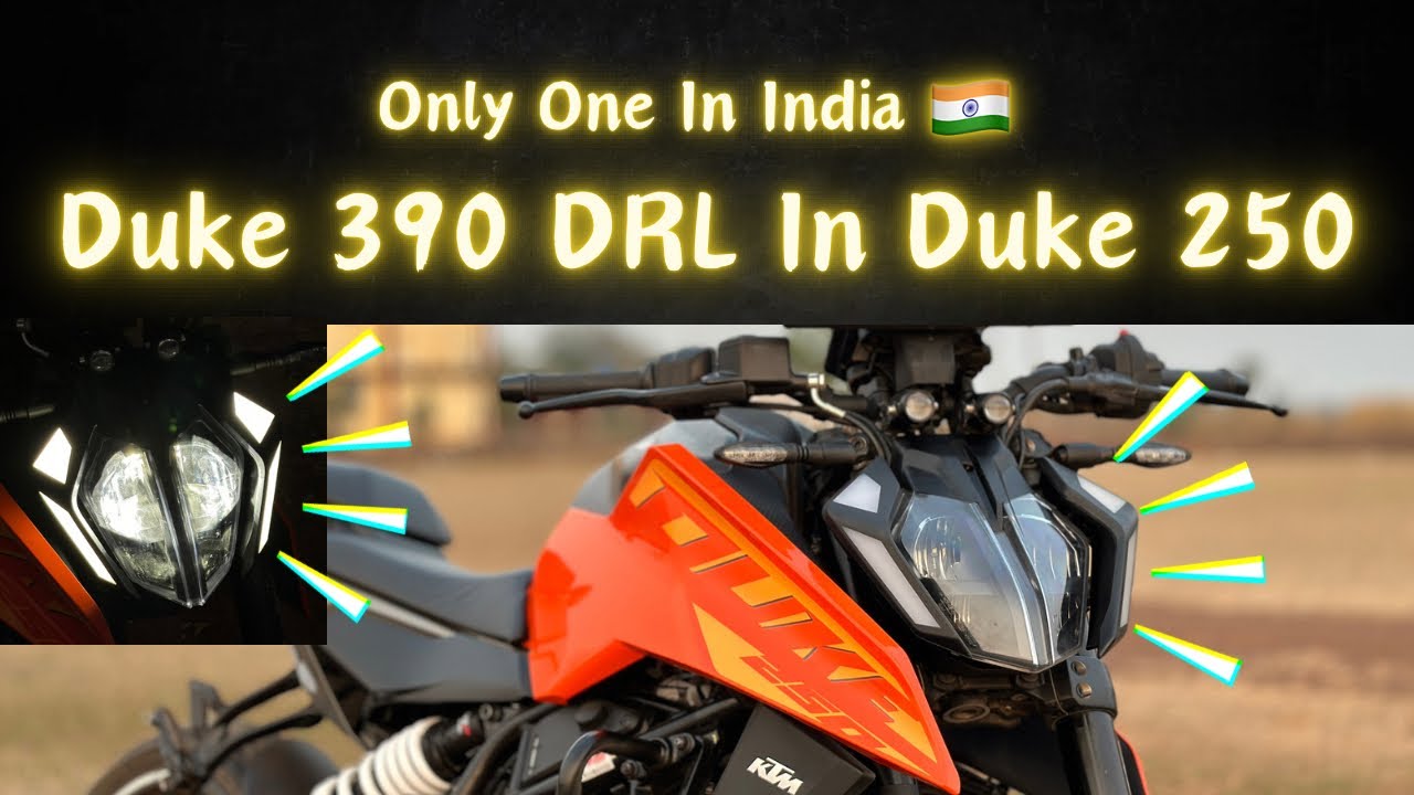 Duke 390 Gen3 DRL in Duke 250 Gen3 | Only One In India🇮🇳 |First In ...