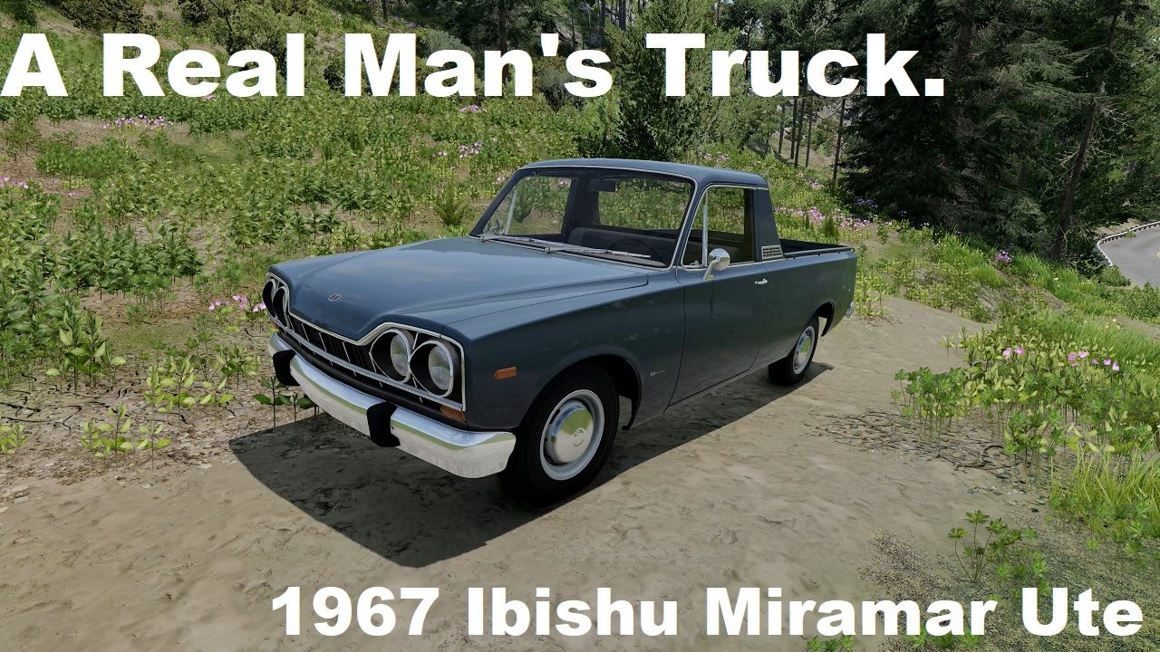BeamNG.drive (Update 0.36) Freeroam: East Coast, USA - 1967 Ibishu Miramar Export Ute - YouTube