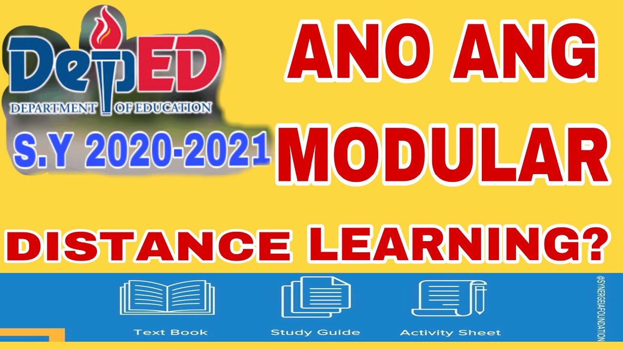 ANO AT PAANO NGA BA ANG MODULAR DISTANCE LEARNING? - YouTube