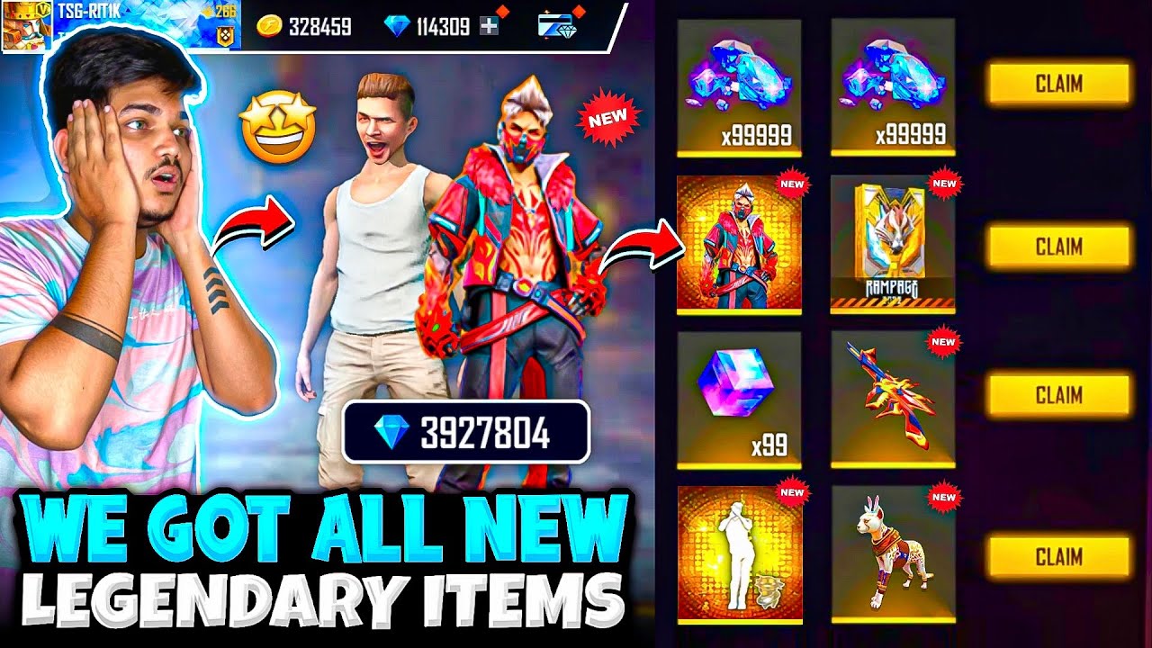Free Fire I Got New Colour Changing Bundle😍 3,00,000 Diamonds💎 And New ...