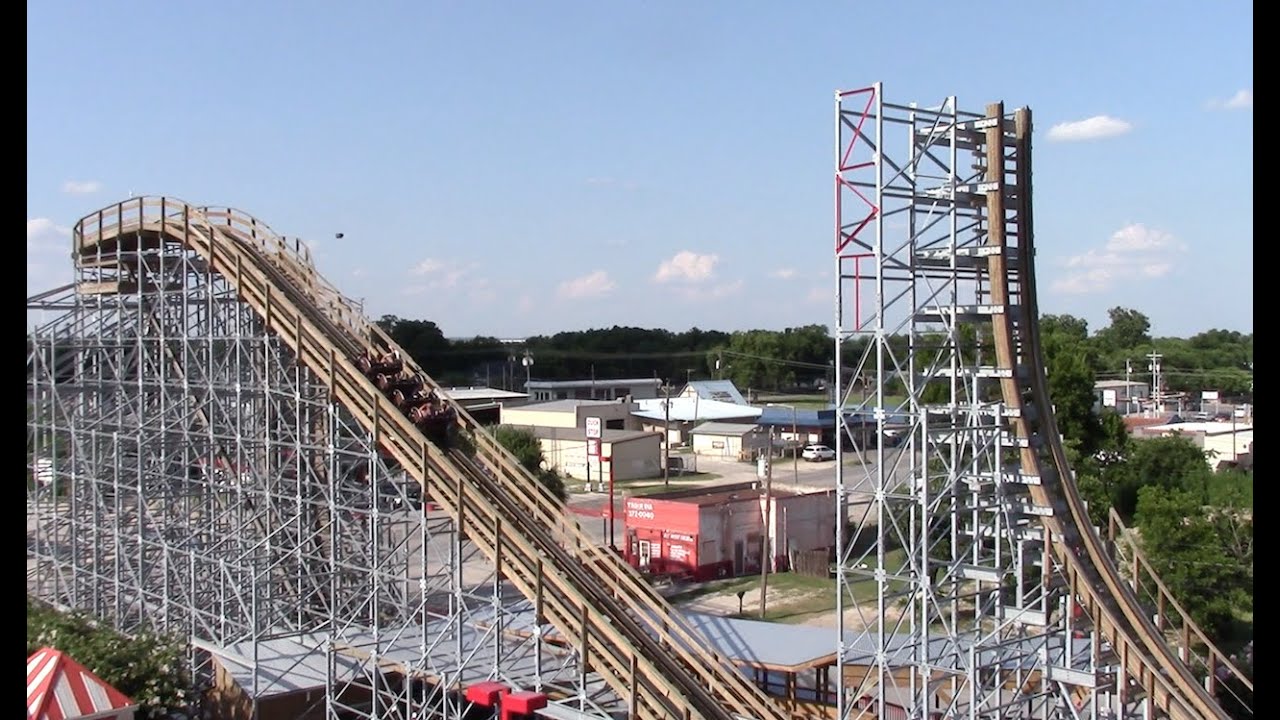 Switchback Review ZDT's Amusement Park Wooden Shuttle Coaster - YouTube