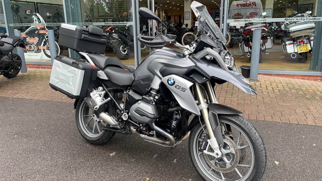 BMW R 1200 GS (GREY) walkaround with engine sound for sale - YouTube