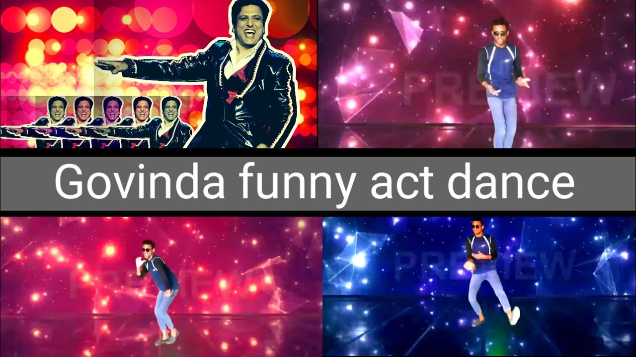 govinda Funny act dance song mix dubstep video || govinda ☆ dance crew ...