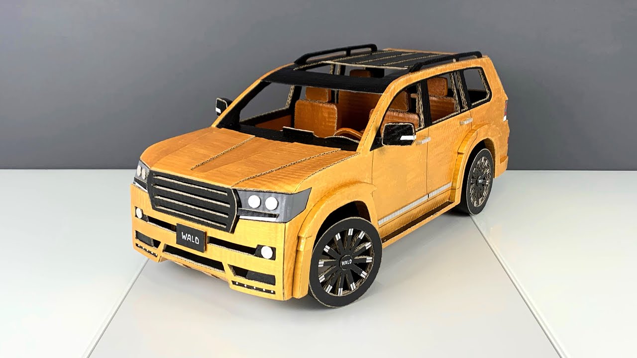 Toyota Land Cruiser V8 2020 Wald - Cardboard DIY - YouTube